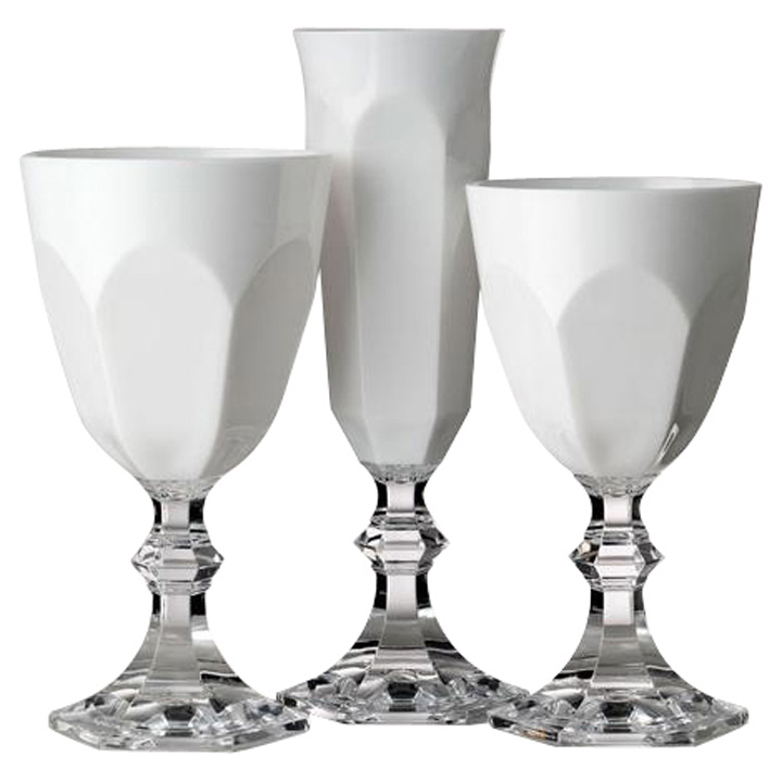 Mario Luca Giusti Dolce Vita Acrylic Water Goblet White | Gracious Style
