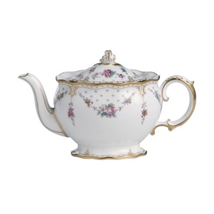 Royal Crown Derby Royal Antoinette Medium Tea Pot 30.5 oz | Gracious Style