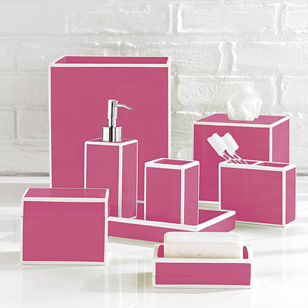 Kassatex Soho Pink Bath Accessories | Gracious Style