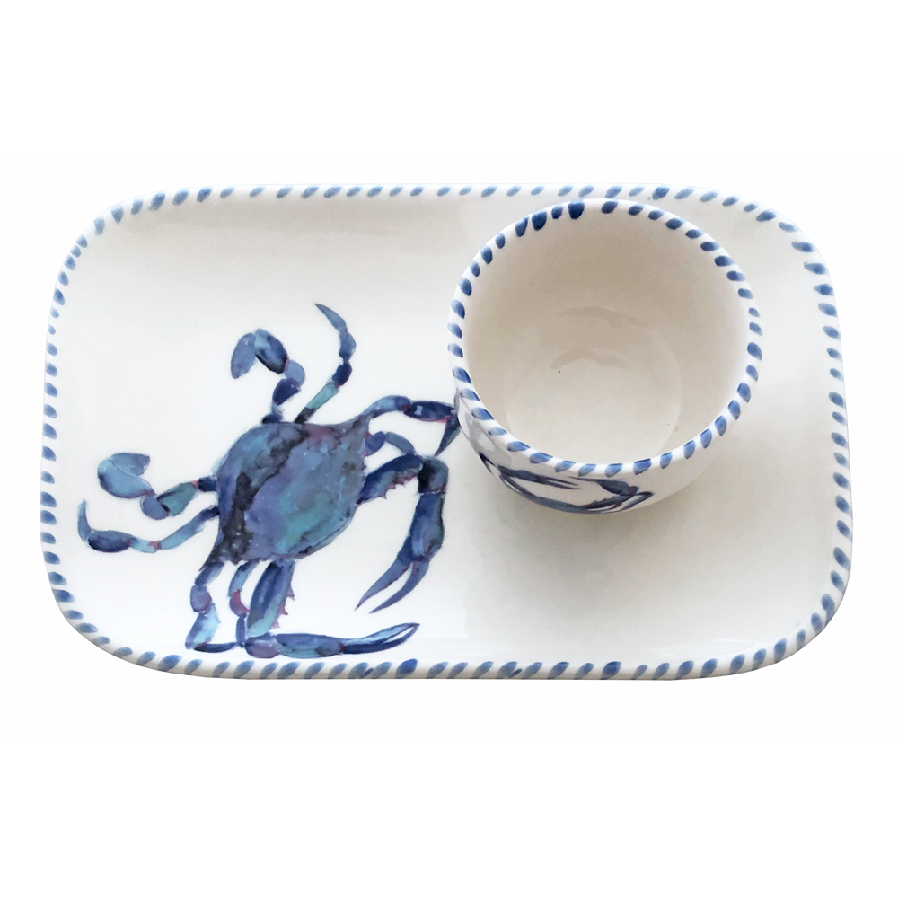 Abbiamo Tutto Blue Crab Dinnerware | Gracious Style