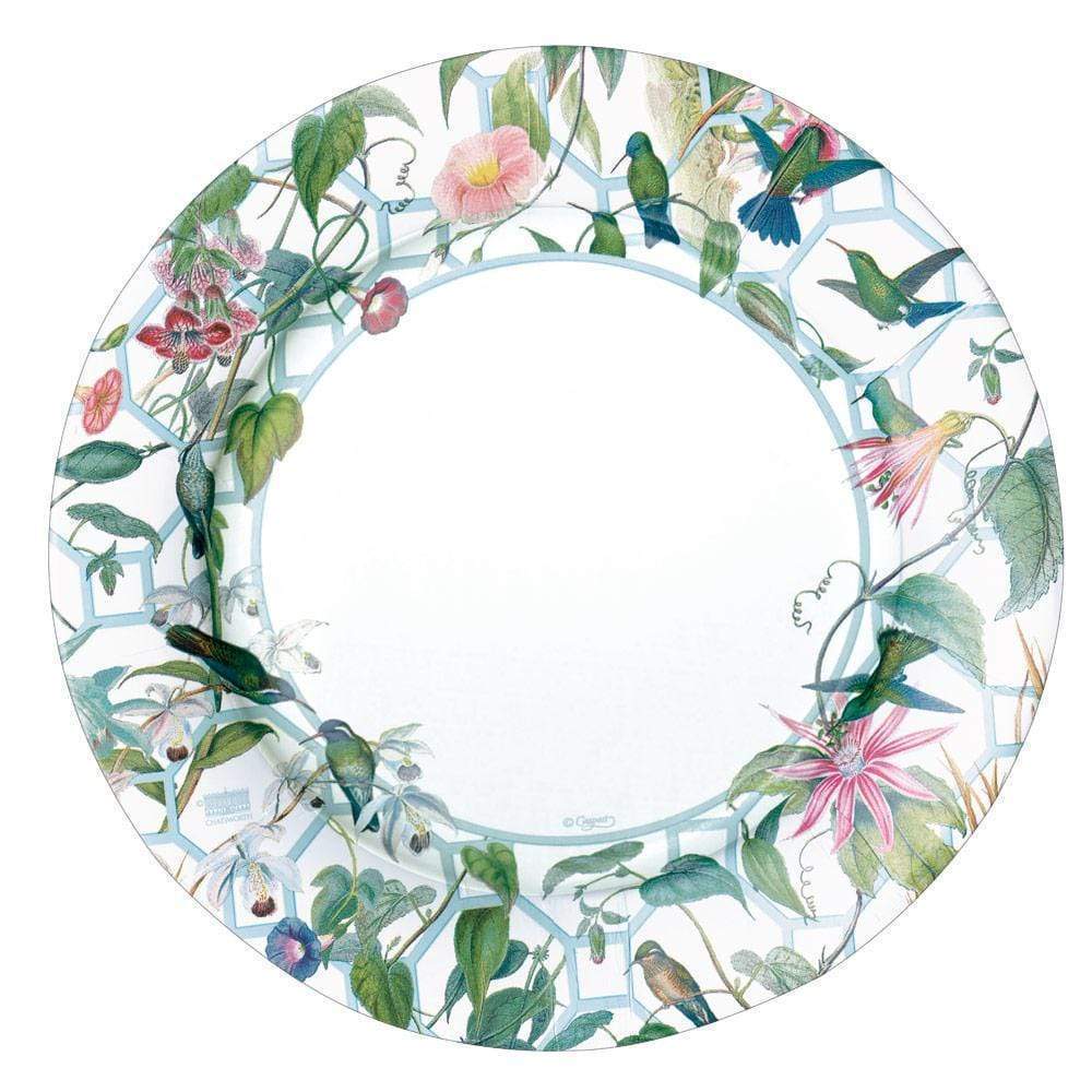 Caspari Hummingbird Trellis Paper Dinner Plates, 8 Per Pack | Gracious ...