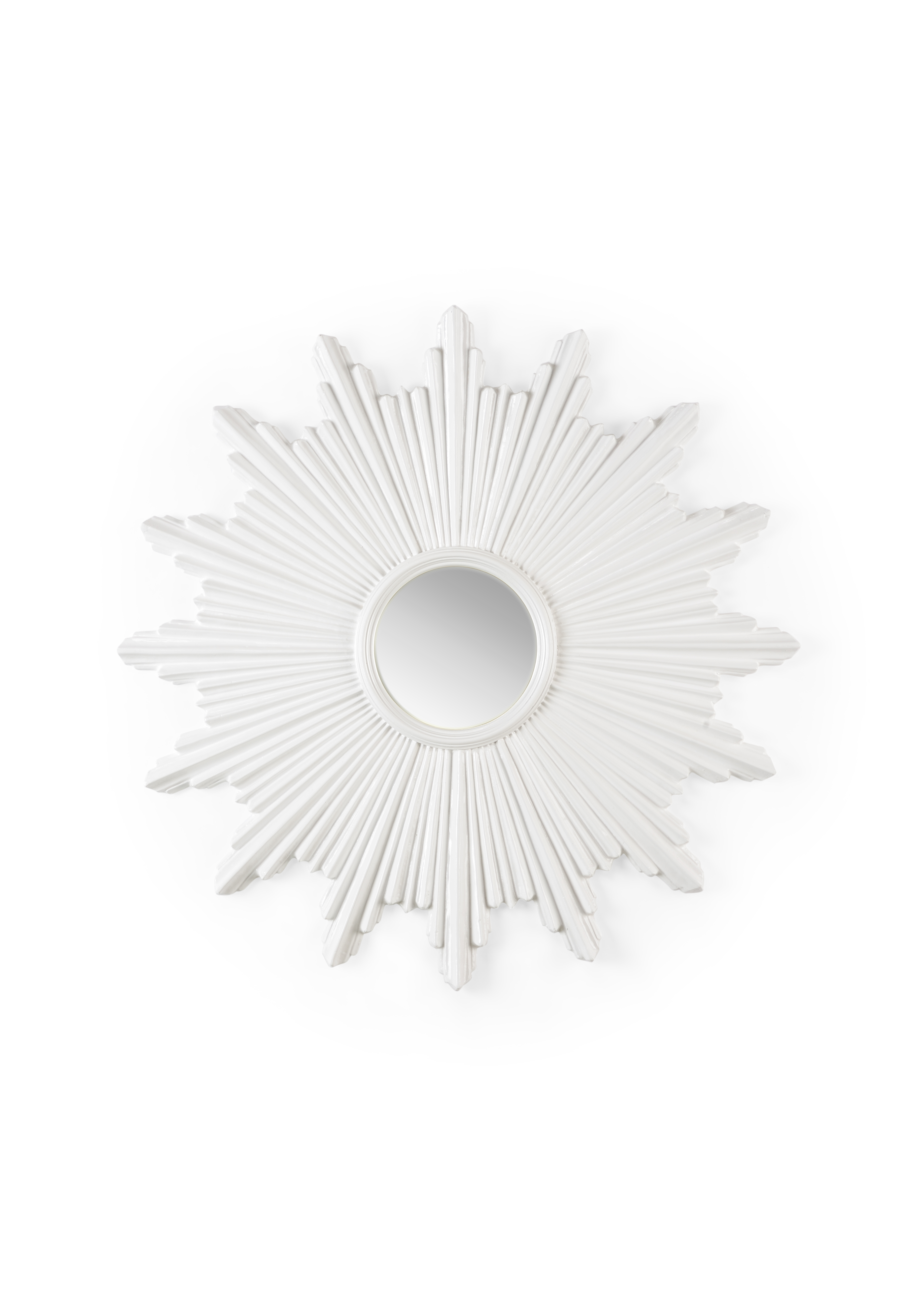 Chelsea House Sunburst Mirror White | Gracious Style