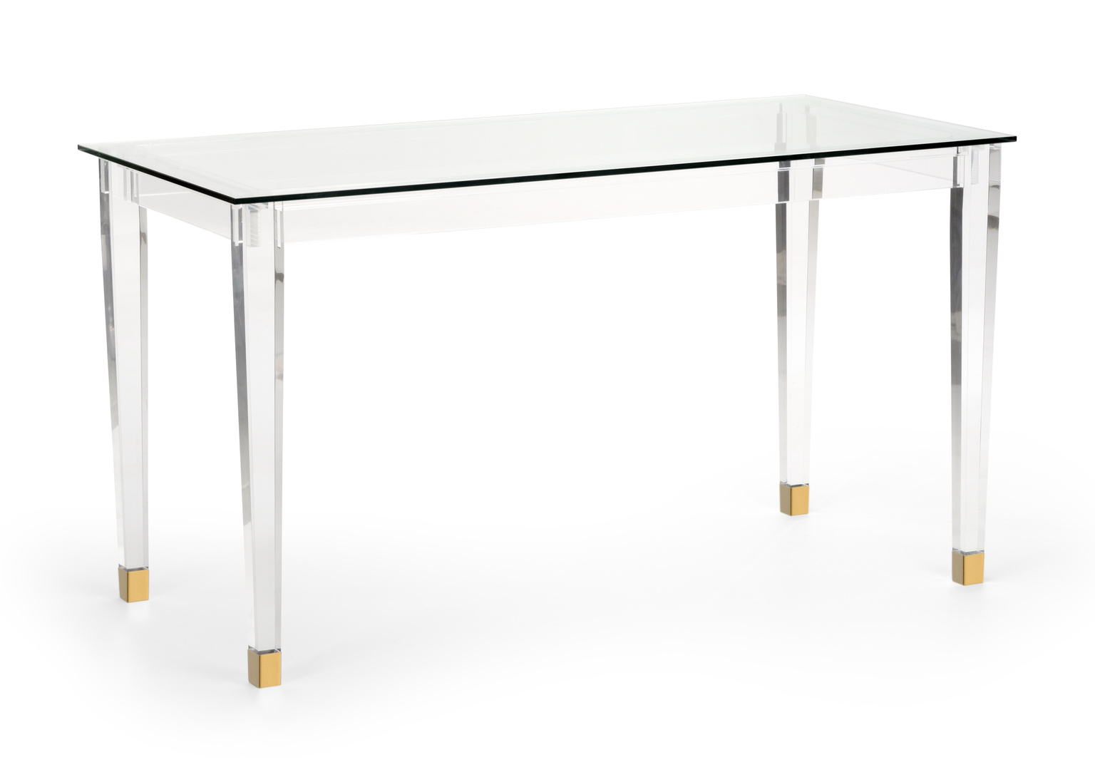 Chelsea House Acrylic Denver Desk Brass | Gracious Style