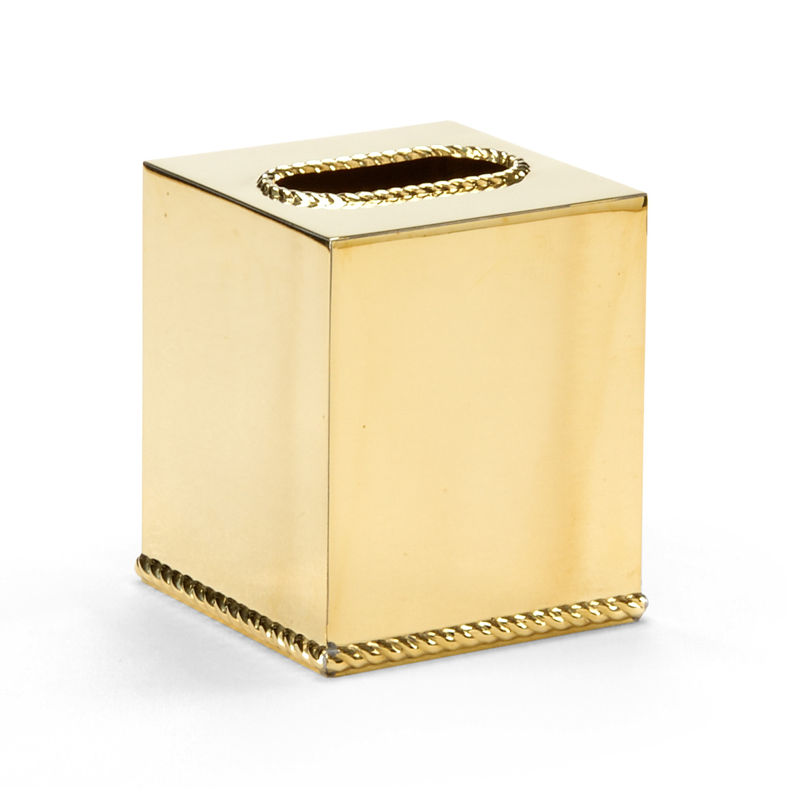 Wildwood Lamps Brass Tissue Box Cover | Gracious Style