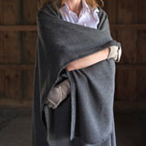 Alpaca Cape with Crochet Trim | Gracious Style