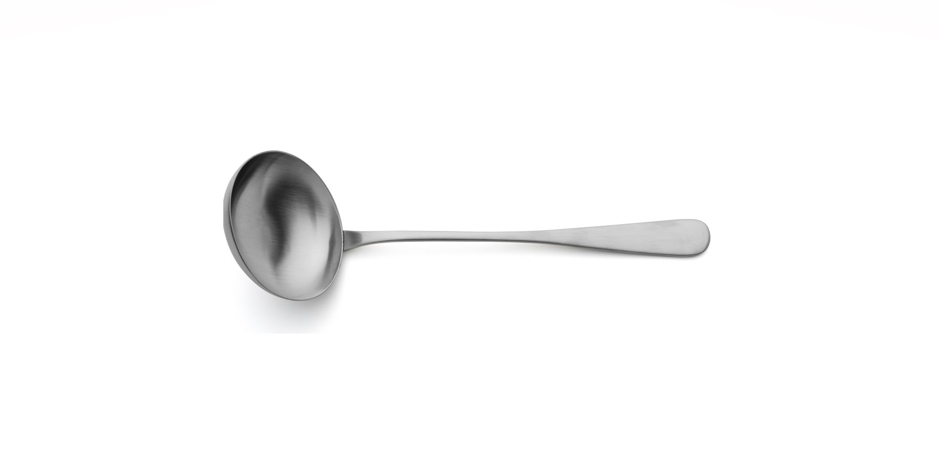 Cutipol Atlantico Matte Steel Soup Ladle 11 in (28 cm) | Gracious Style