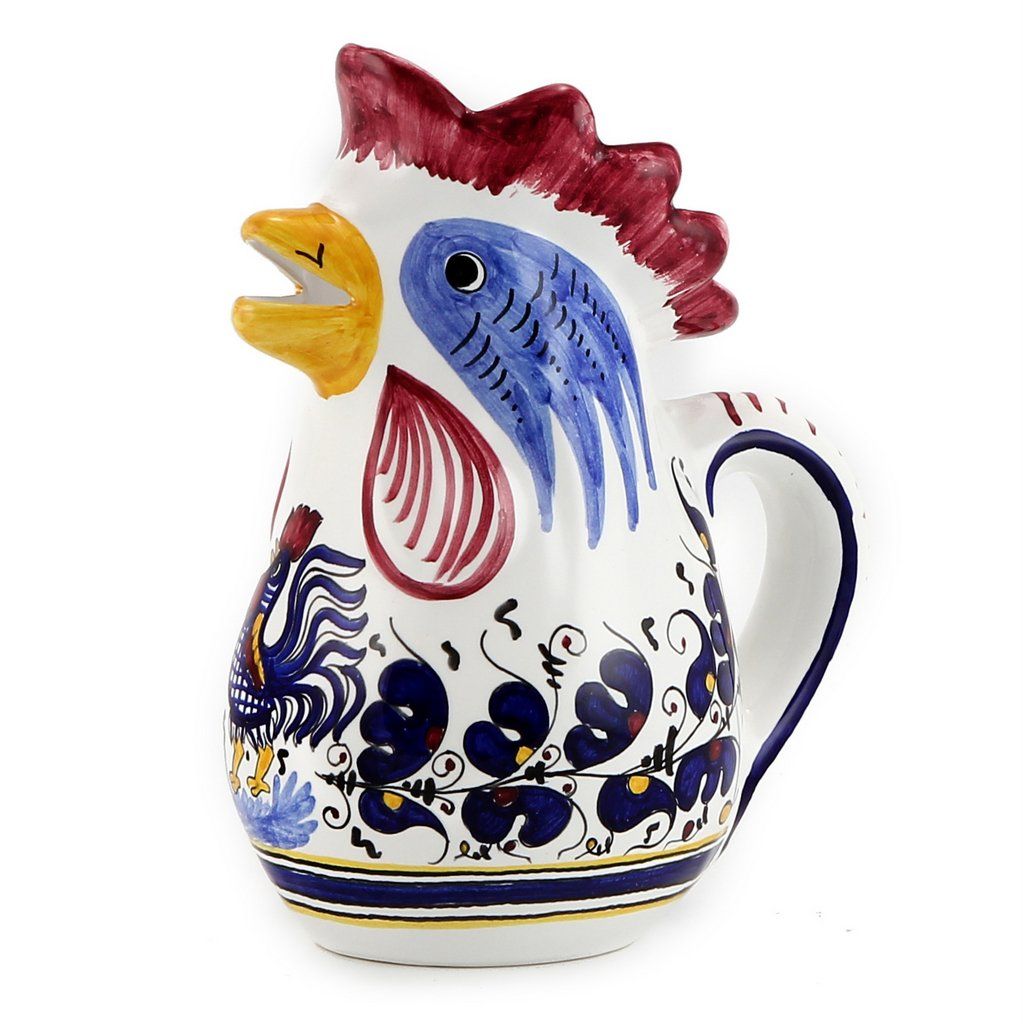 Deruta of Italy Orvieto Blue Rooster Dinnerware | Gracious Style