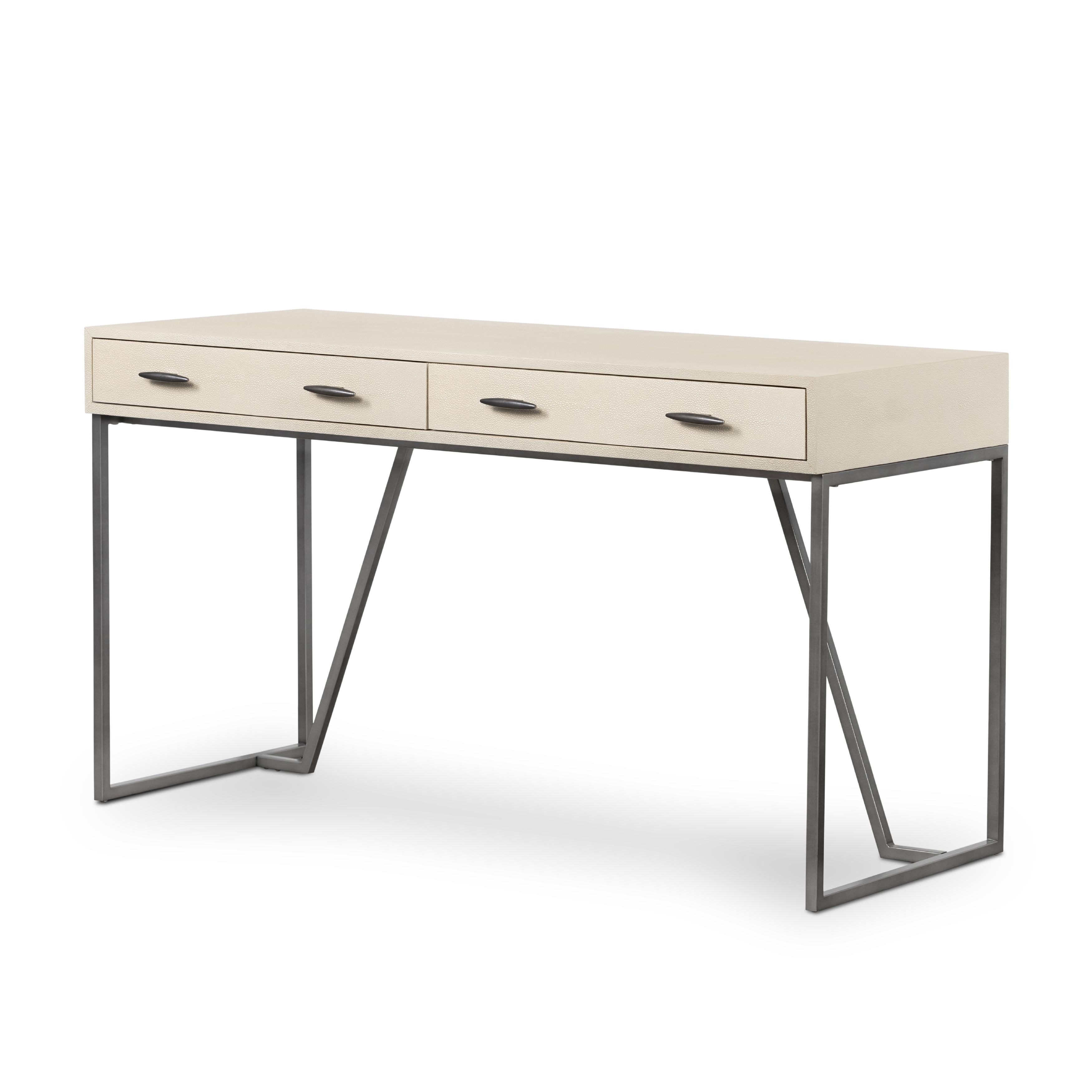 Four Hands Shagreen Desk Ivory Shagreen | Gracious Style