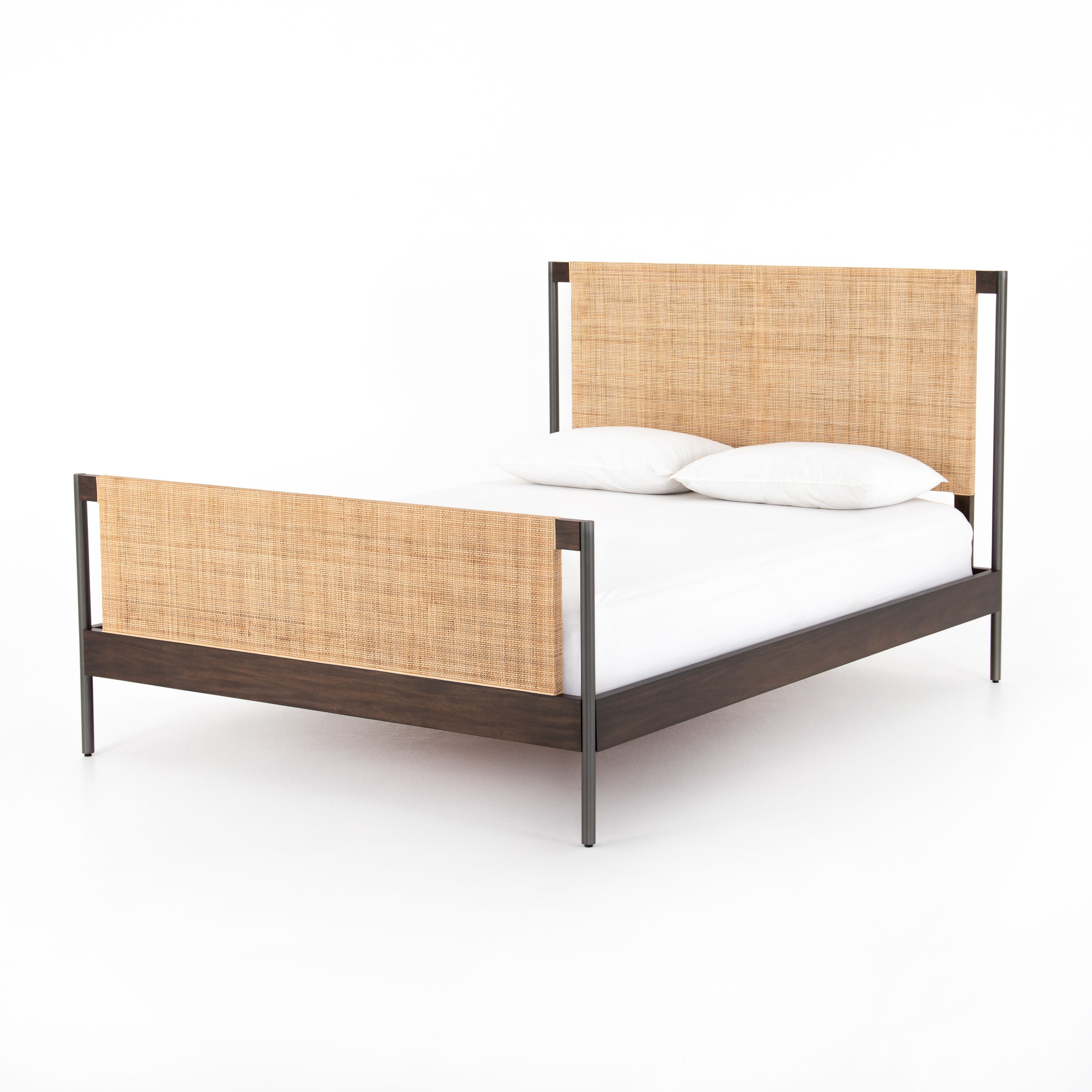 Four Hands Jordan Bed Natural Cane King | Gracious Style