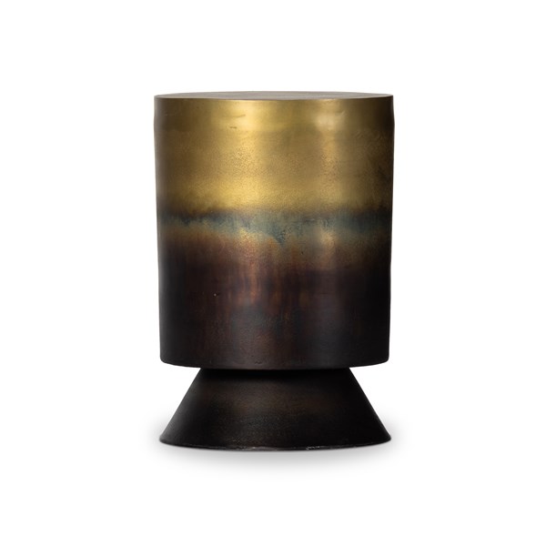 Four Hands Antonella End Table Rustic Brass Ombre | Gracious Style
