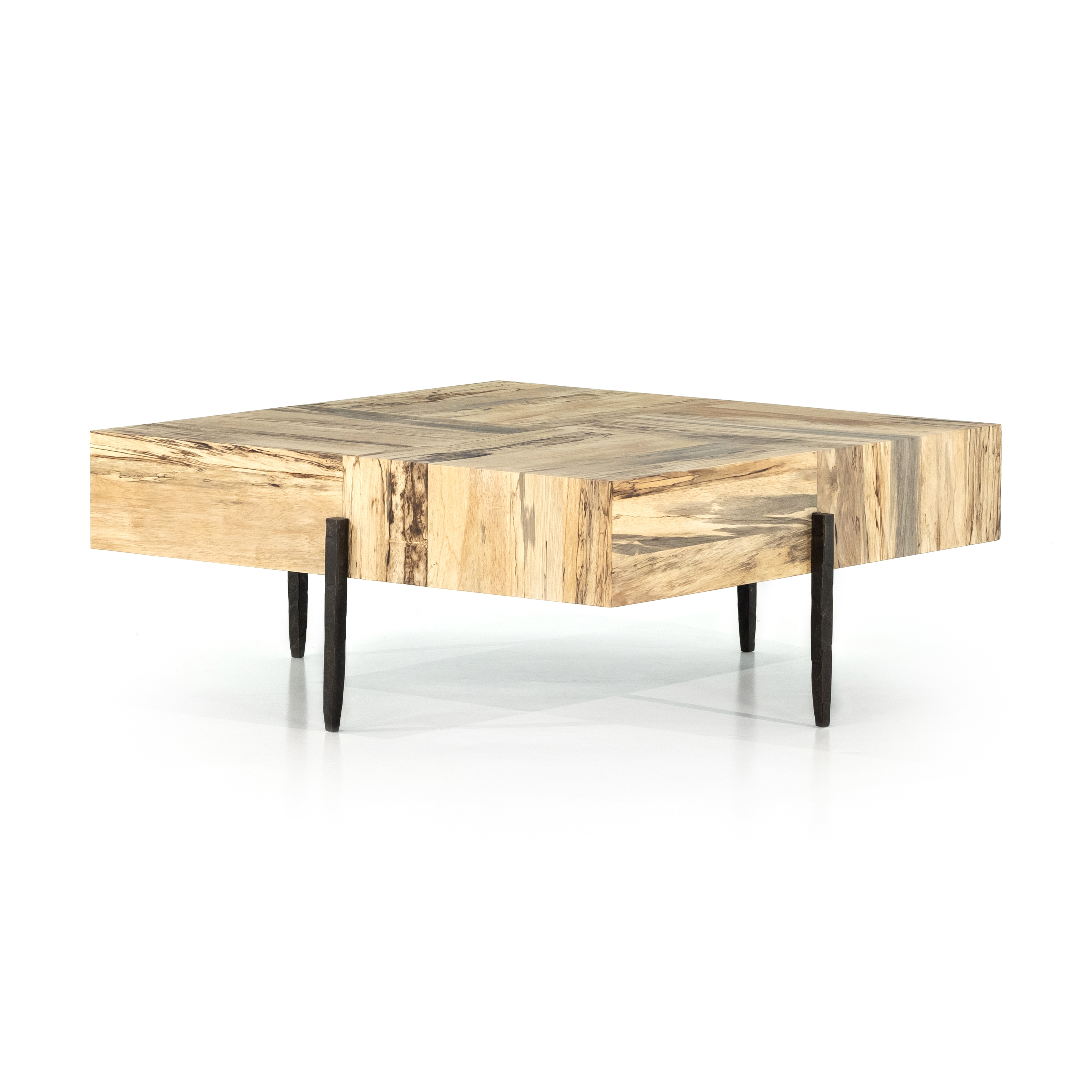 Four Hands Indra Square Coffee Table Spalted | Gracious Style