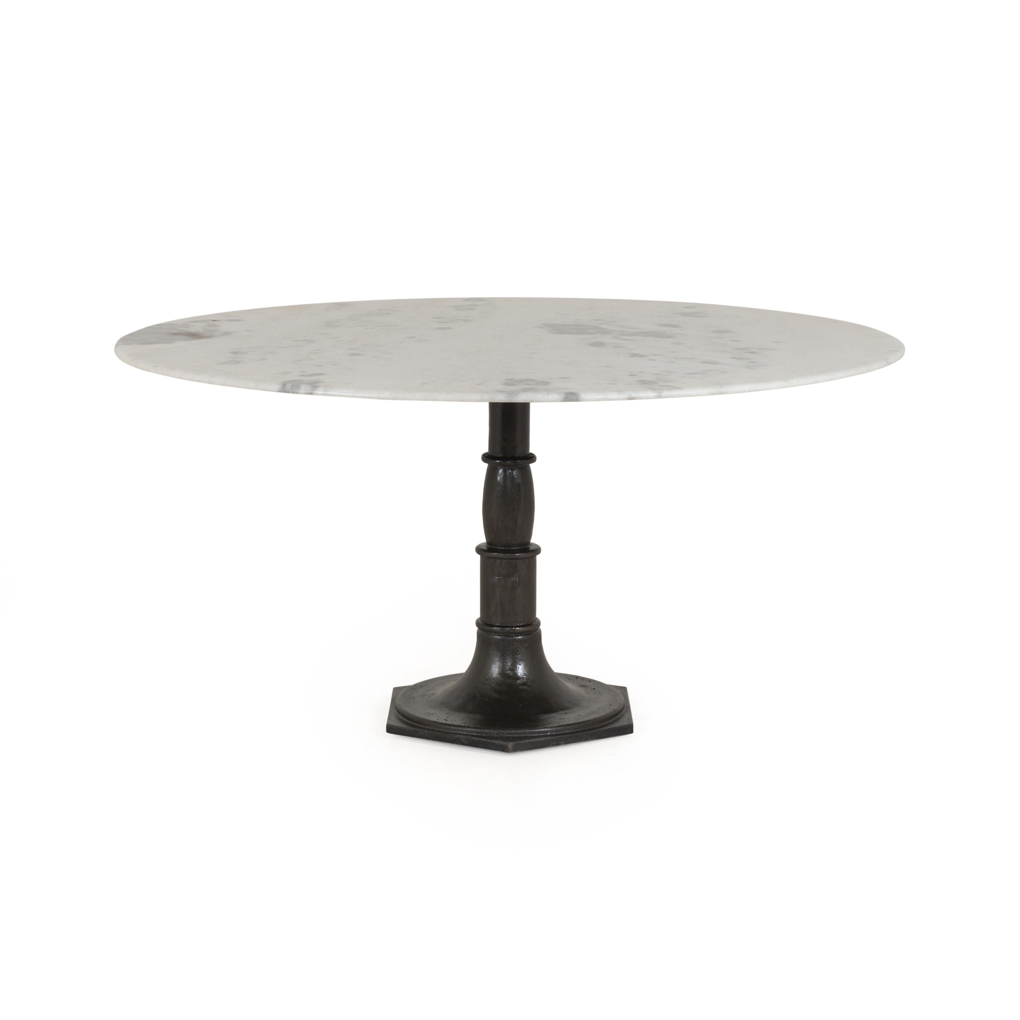 Four Hands Lucy Round Dining Table 60" Carbon Wash | Gracious Style