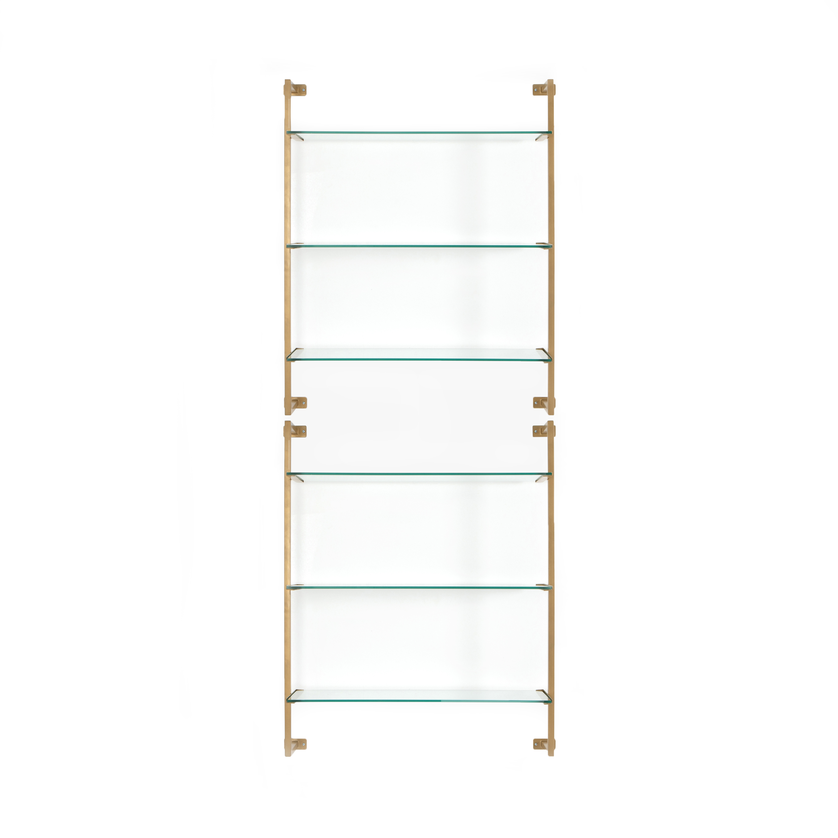 Four Hands Collette Wall Shelf, Set of Two Antique Gold | Gracious Style