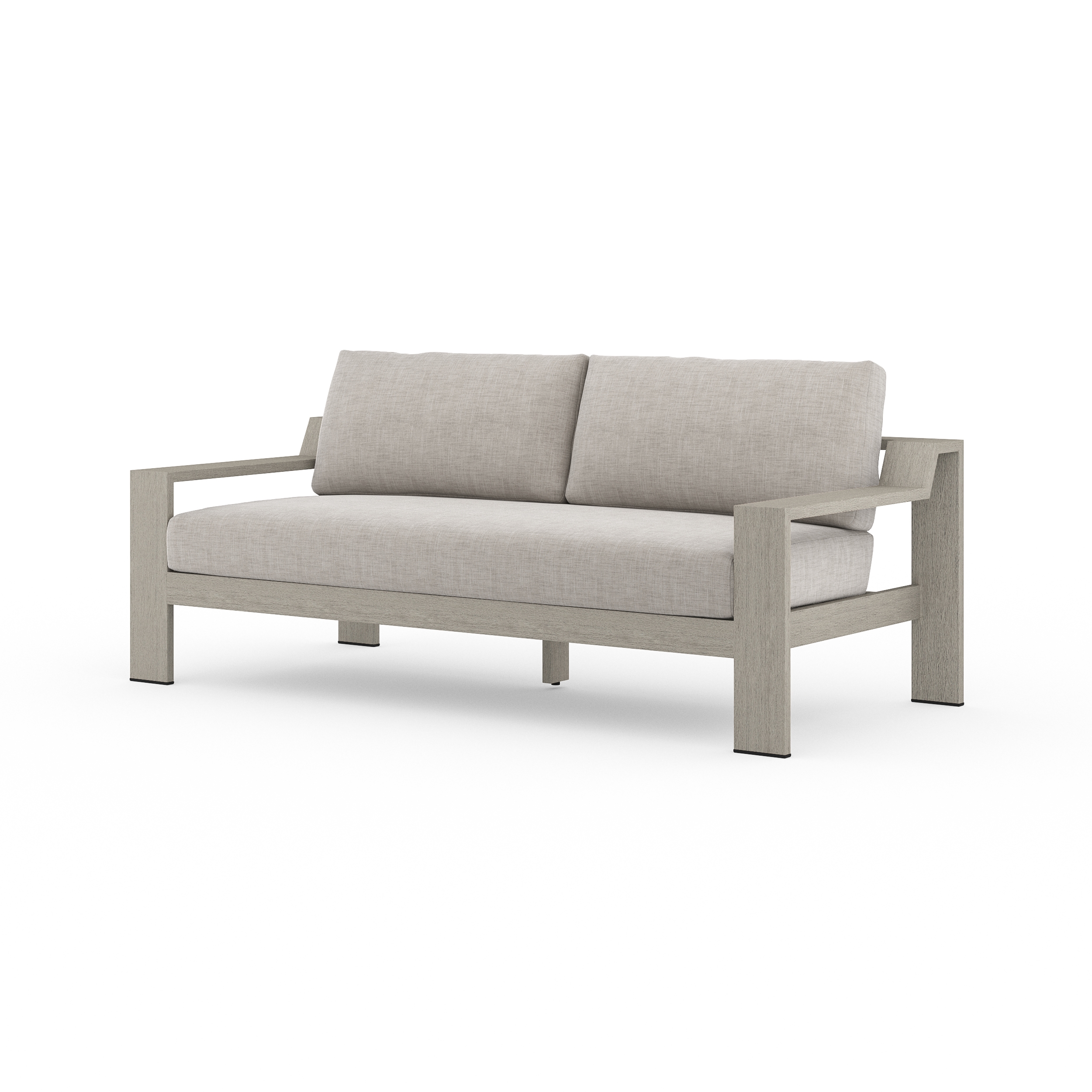 Four Hands Monterey Outdoor Sofa 74" Grey/Stone Grey | Gracious Style