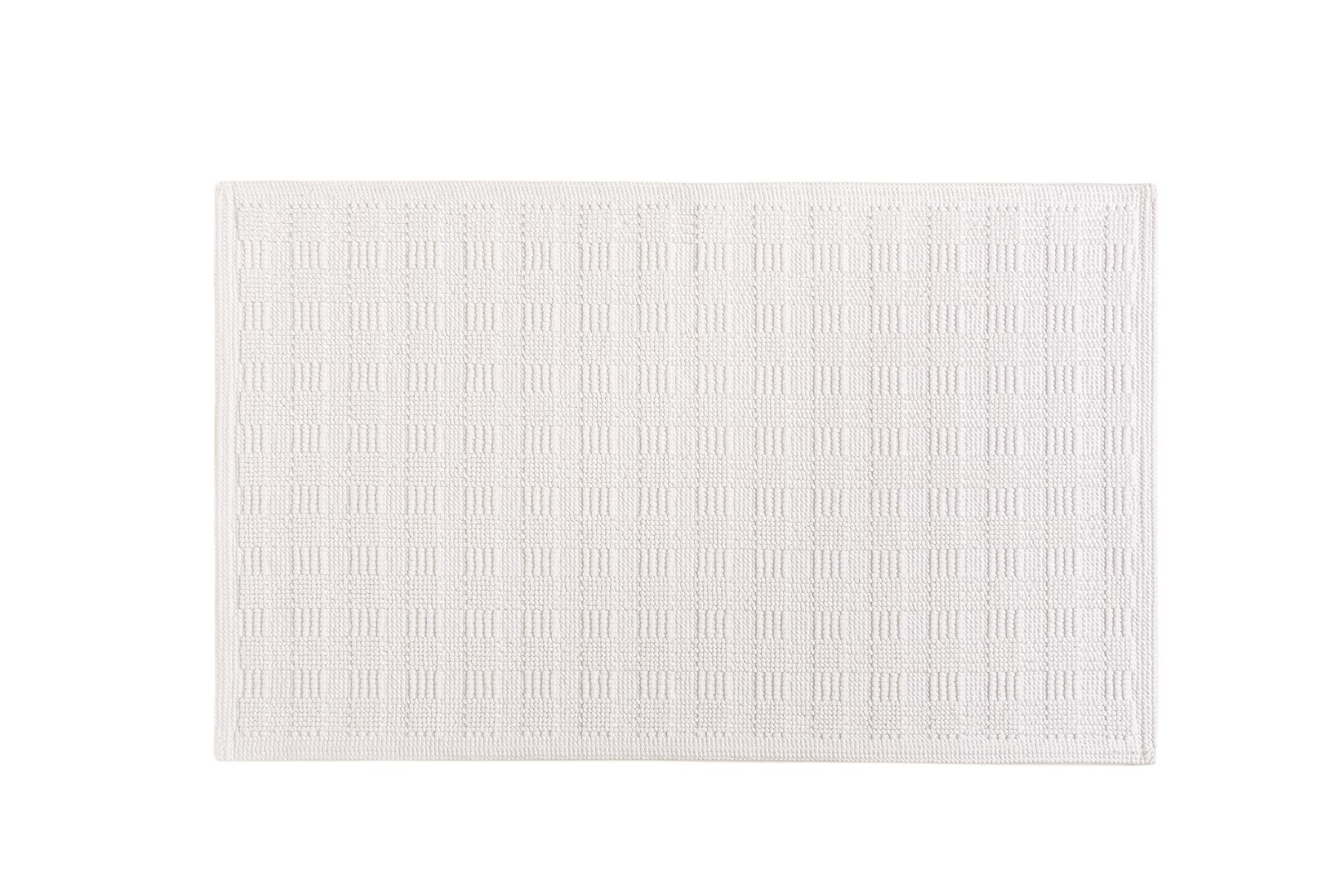 Graccioza Aura Cotton Honeycomb Bath Rugs and Mats White | Gracious Style