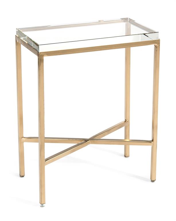John-Richard Glass Block Side Table | Gracious Style