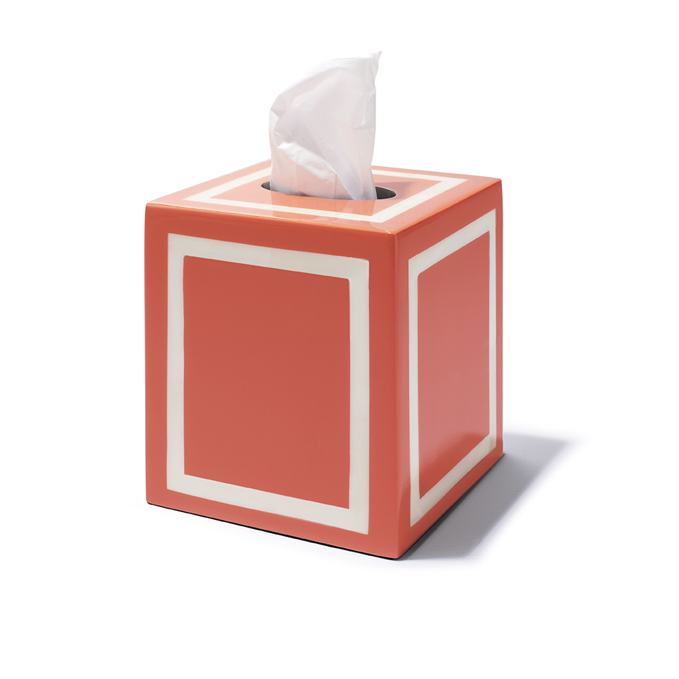 LaDorada Coral & Bone Tissue Box | Gracious Style