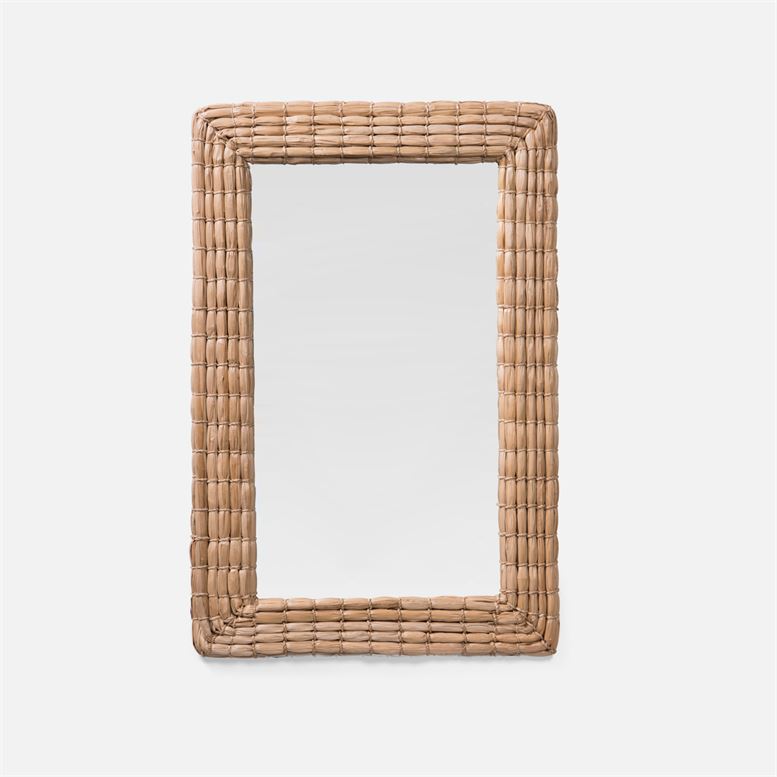 Made Goods Keegan Natural Tied Seagrass Rectangular Mirror | Gracious Style