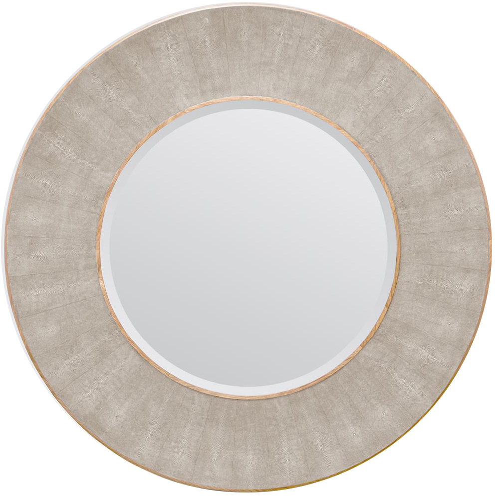Made Goods Armond Sand/Sycamore Realistic Faux Shagreen/Veneer Round ...