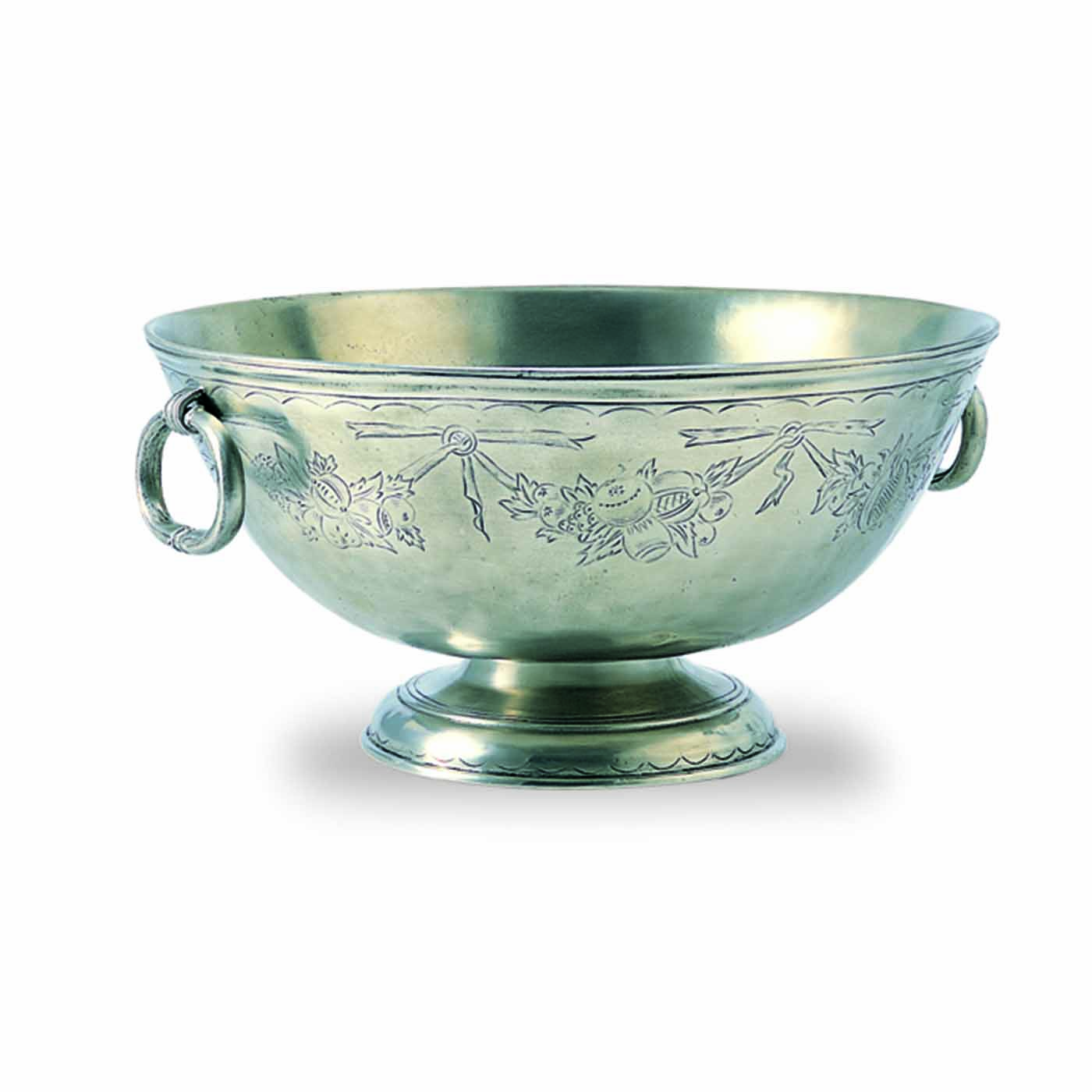 Match Engraved, Deep, Footed Bowl | Gracious Style