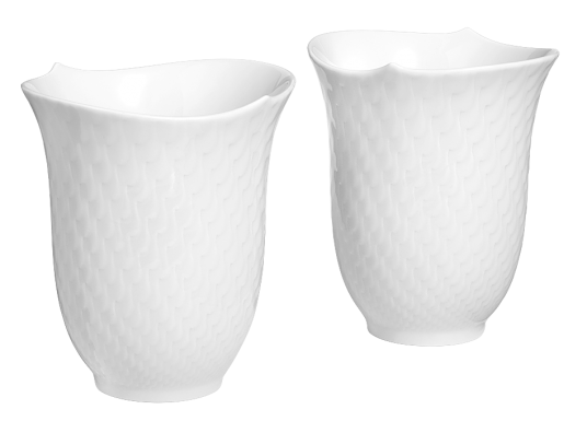 Meissen White Waves Relief Beaker-Set Waves | Gracious Style