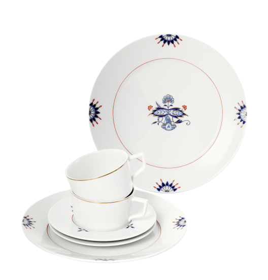 Meissen Noble Blue Tea Set Flower Buds | Gracious Style
