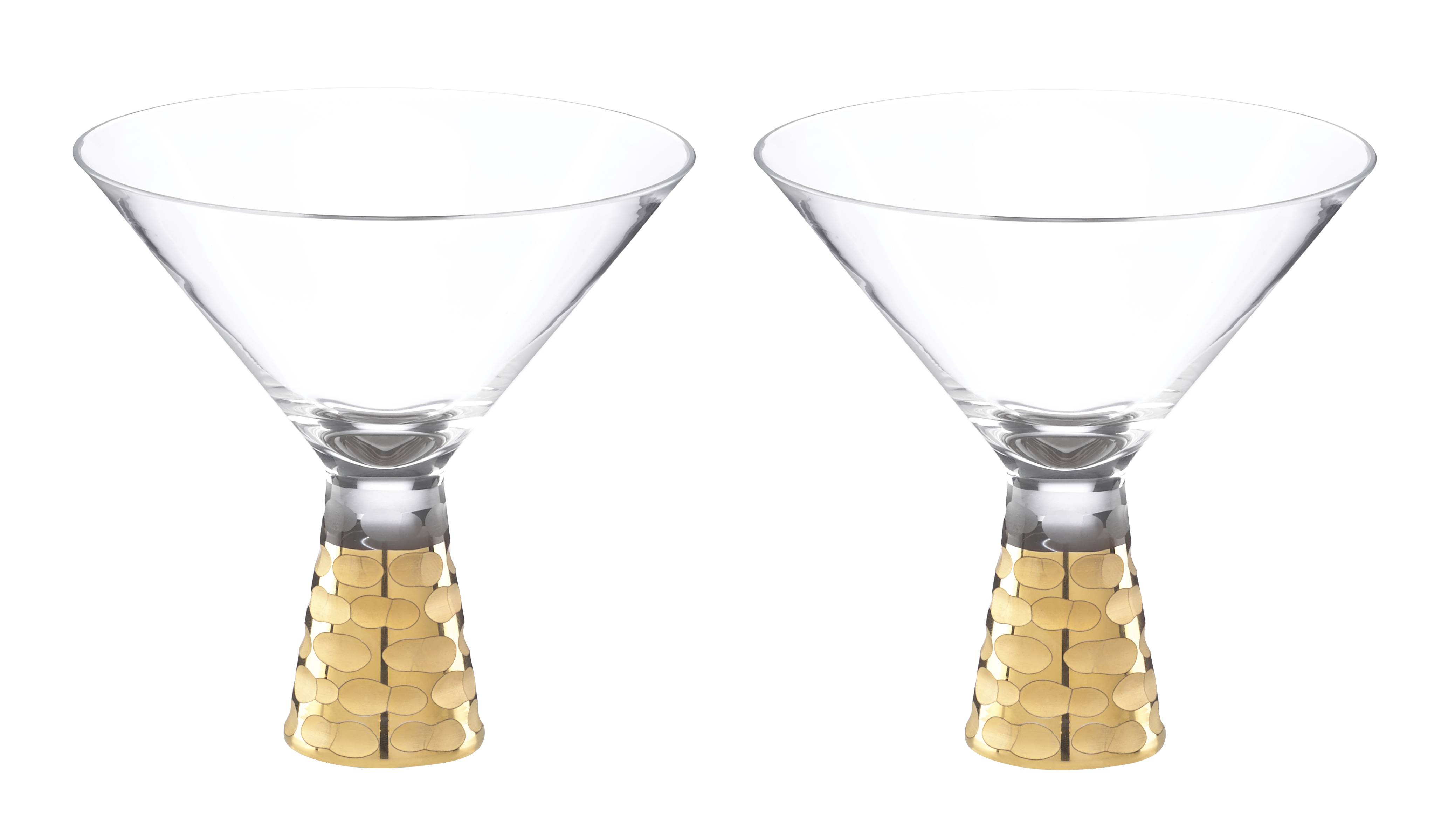 Michael Wainwright Truro Gold Martini Set of Two 5 in, 8Oz | Gracious Style