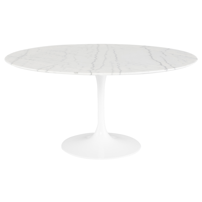Nuevo Cal White Stone Dining Table | Gracious Style