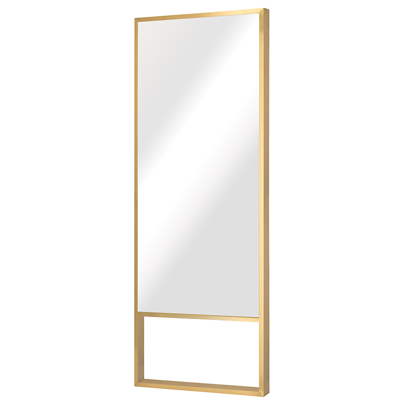 Nuevo Alexa Rectangular Floor Mirror Gold | Gracious Style