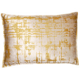 Square Feathers Metallic Linen 14 × 20 in | Gracious Style