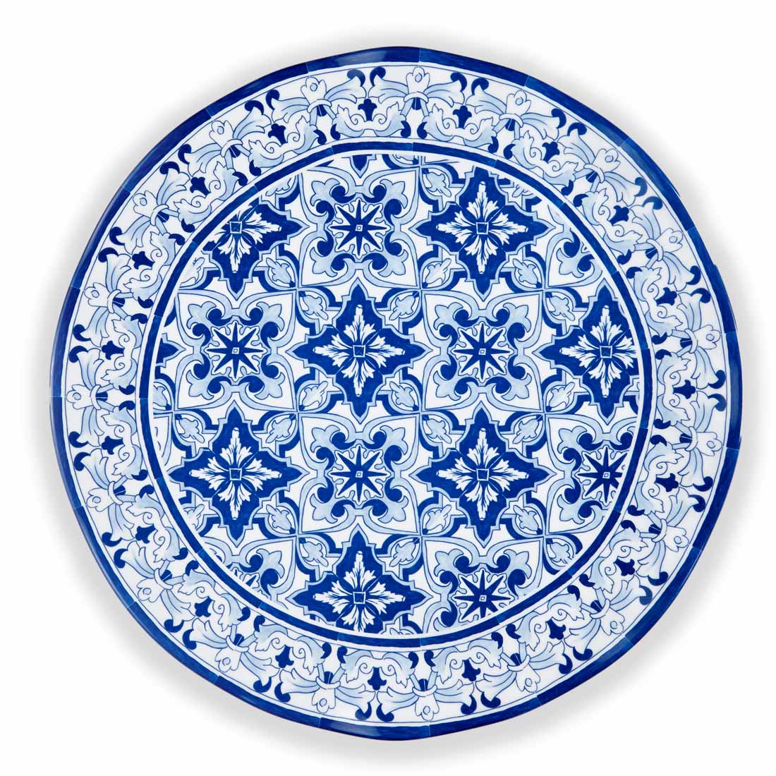 Q Squared NYC Talavera Azul Melamine Dinnerware | Gracious Style