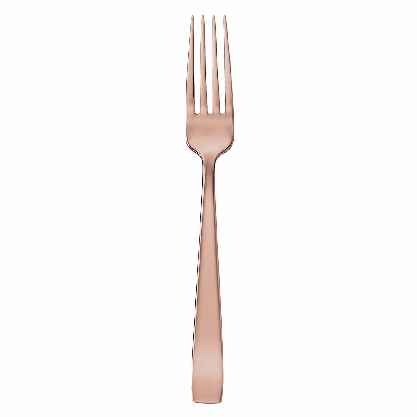 Sambonet Flat PVD Copper Table fork 18/10 Stainless Steel PVD mirror 8 ...