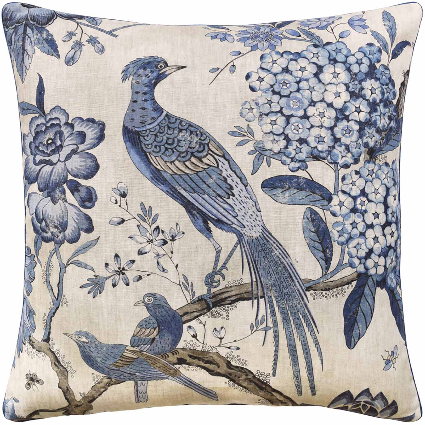 Ryan Studio Villeneuve Blue Flax 22 x 22 in Pillow | Gracious Style