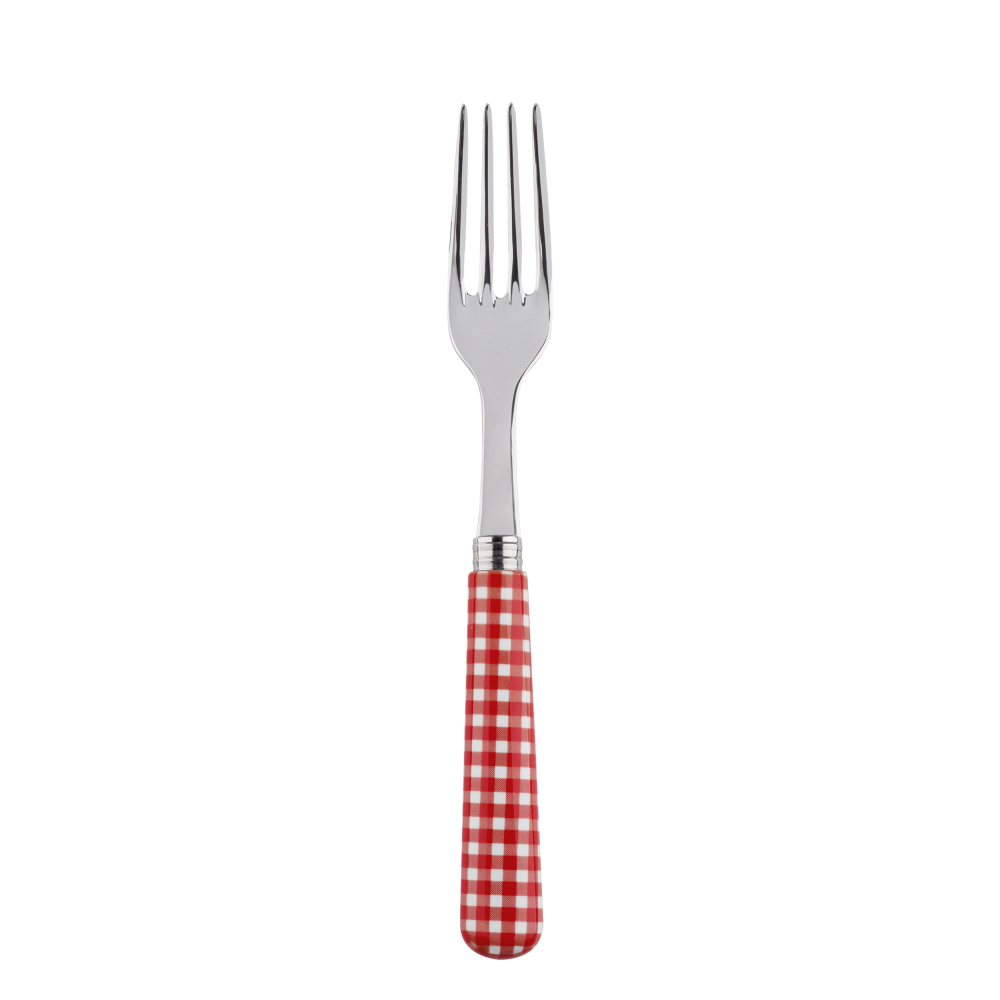 Sabre Gingham Red Flatware | Gracious Style