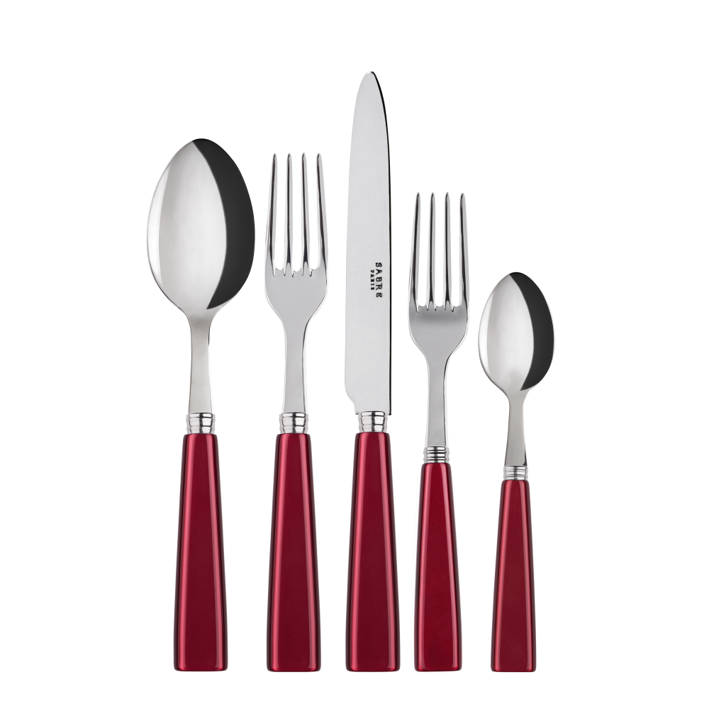 Sabre Icon Red Flatware | Gracious Style