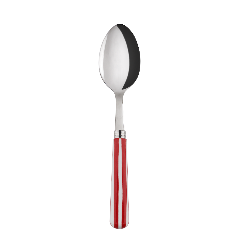 Sabre White Stripe Red Flatware | Gracious Style
