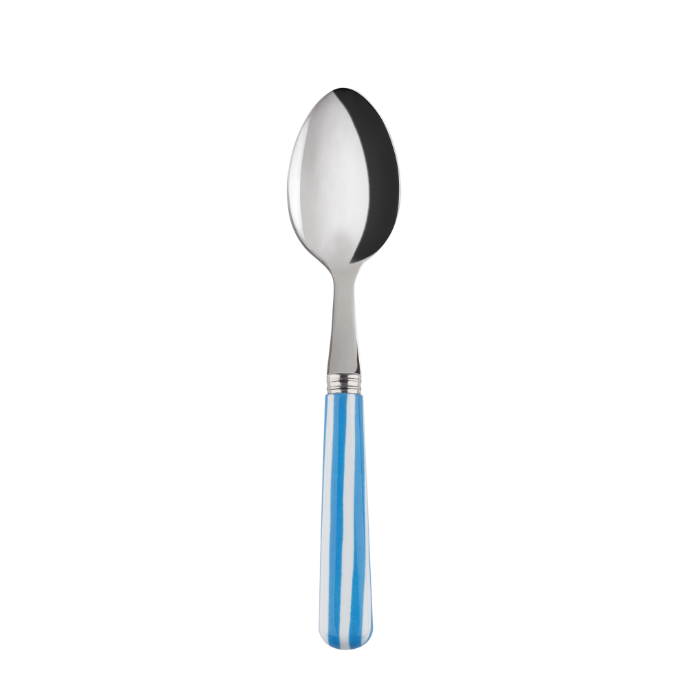 Sabre White Stripe Light Blue Flatware | Gracious Style