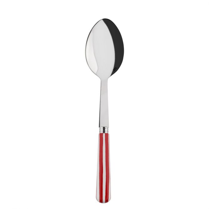 Sabre White Stripe Red Flatware | Gracious Style