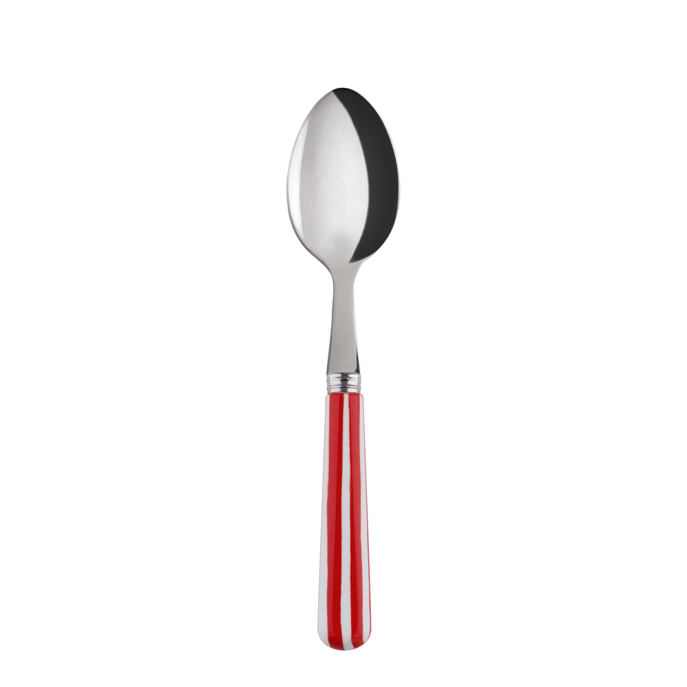 Sabre White Stripe Red Flatware | Gracious Style