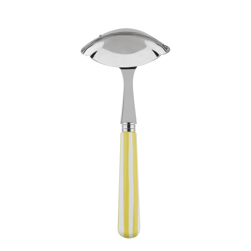 Sabre White Stripe Yellow Flatware | Gracious Style