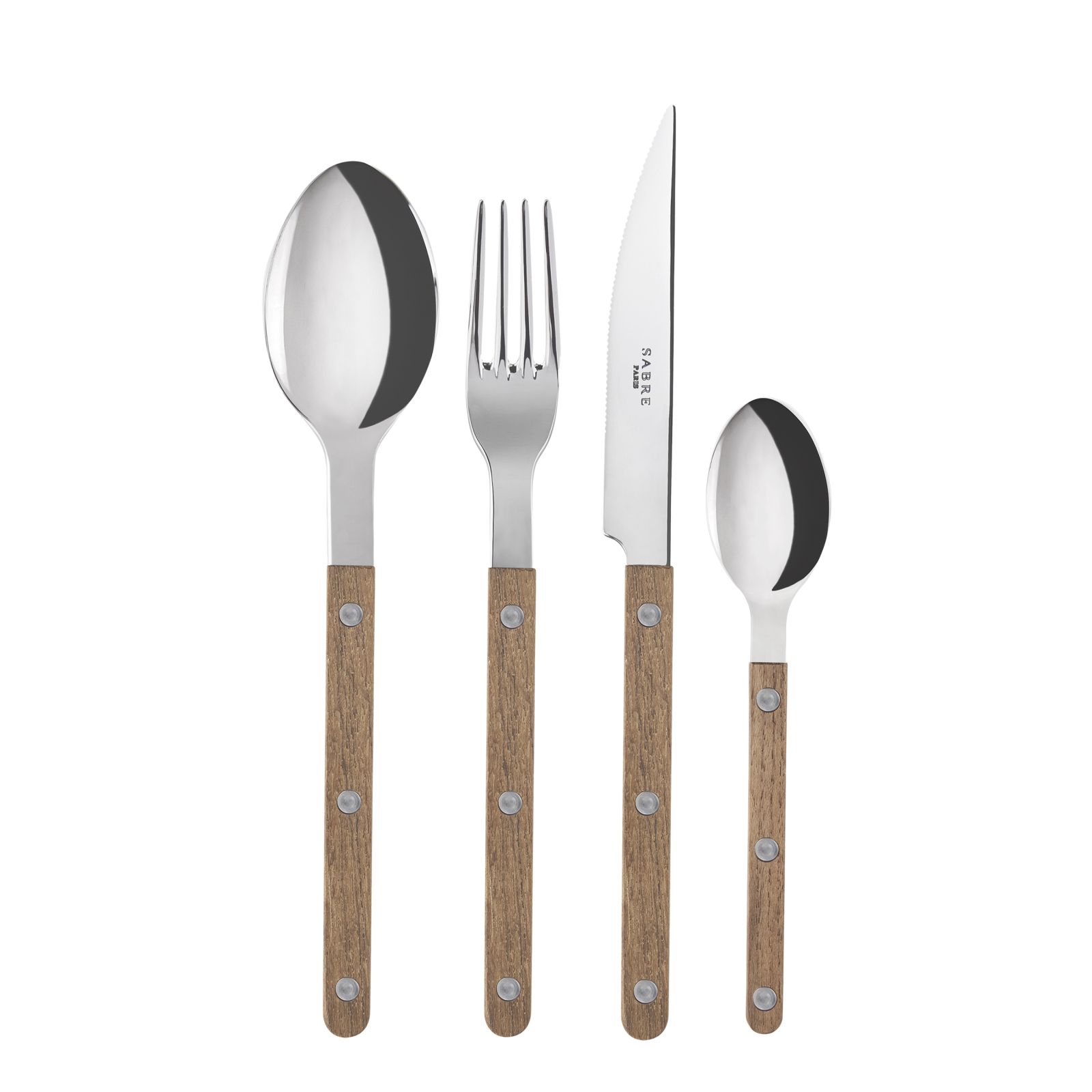 Sabre Bistrot Shiny Teak Flatware | Gracious Style