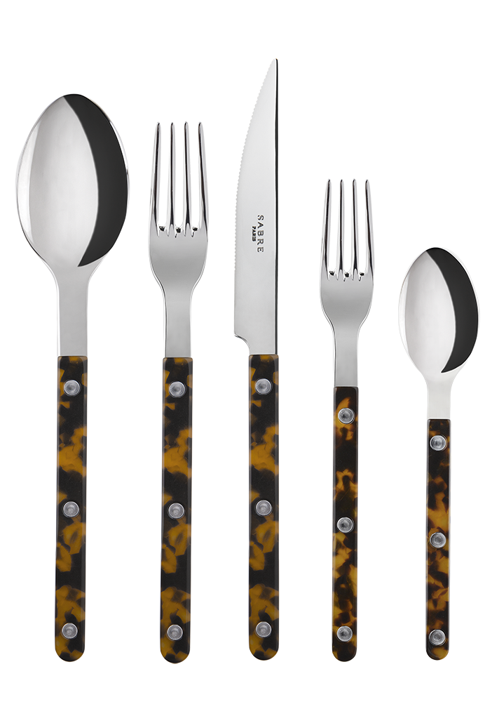 Sabre Bistrot Shiny Tortoise Flatware | Gracious Style