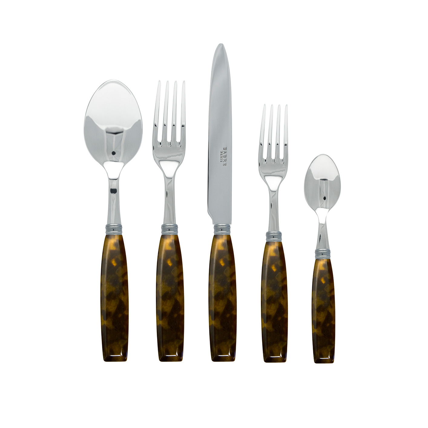 Sabre Djembe Tortoise Flatware | Gracious Style